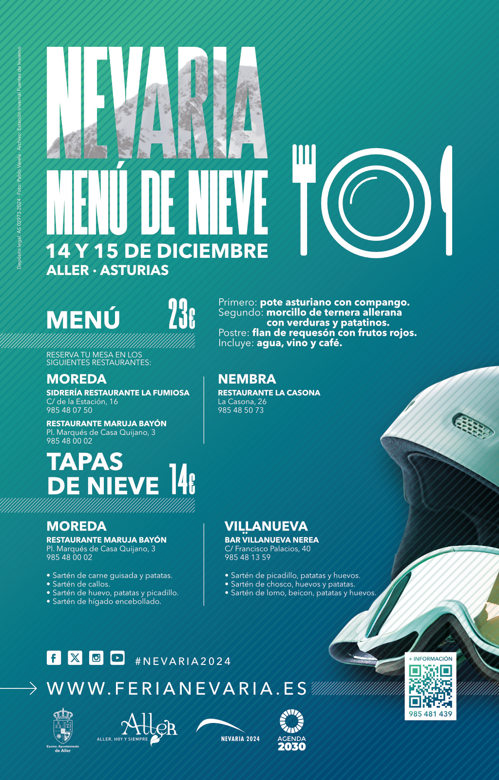 Menú de Nieve | Nevaria Feria de la Nieve y la Montaña